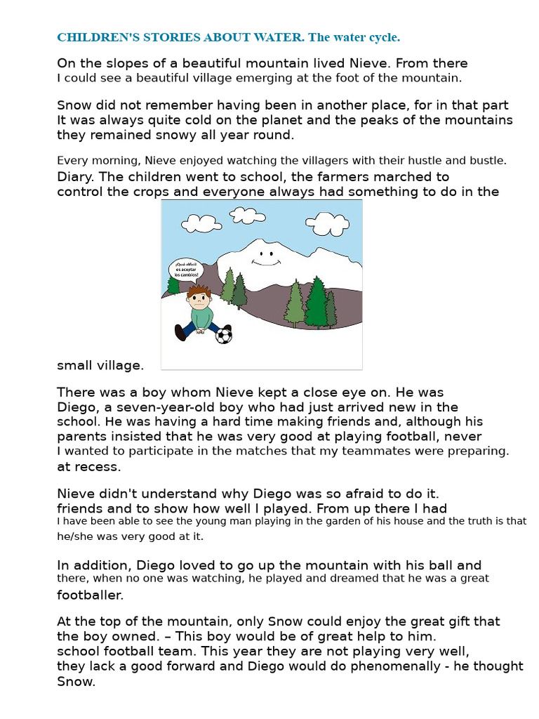 Children's Story Water Cycle | PDF | Water