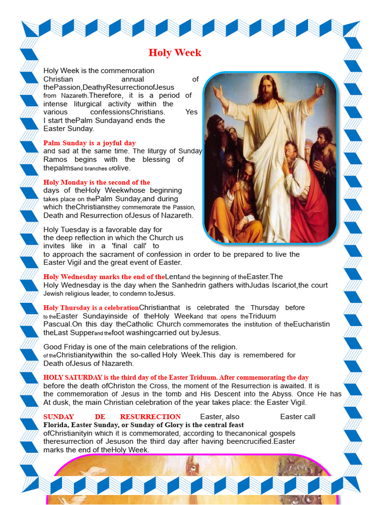 Holy Week Bulletin | PDF | Easter | Jesus