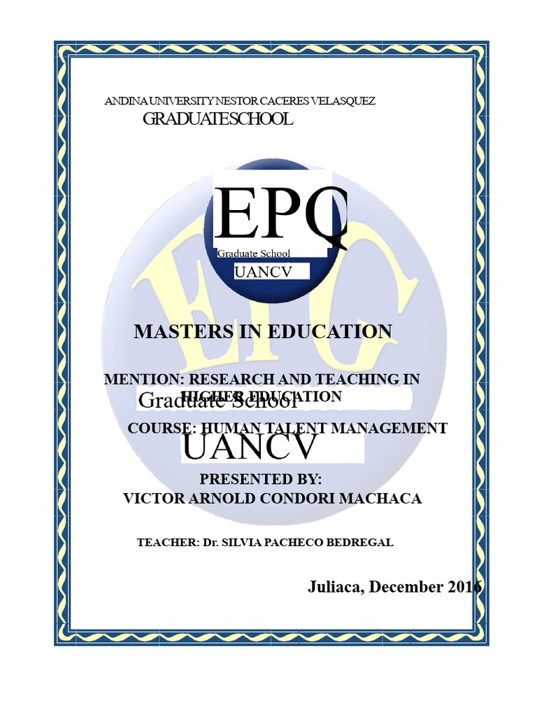 Summary of Chapters VIII, XV, and XIII of The Book Human Talent Management by Chiavenato. | PDF ...