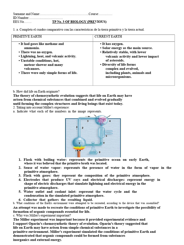 BIOLOGY 2nd Year - TP 3 - Previous Exams | PDF | Mitosis | Cell (Biology)