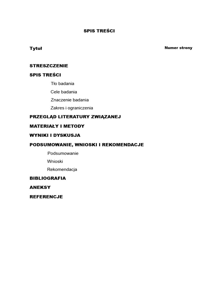 Spis Treści | PDF