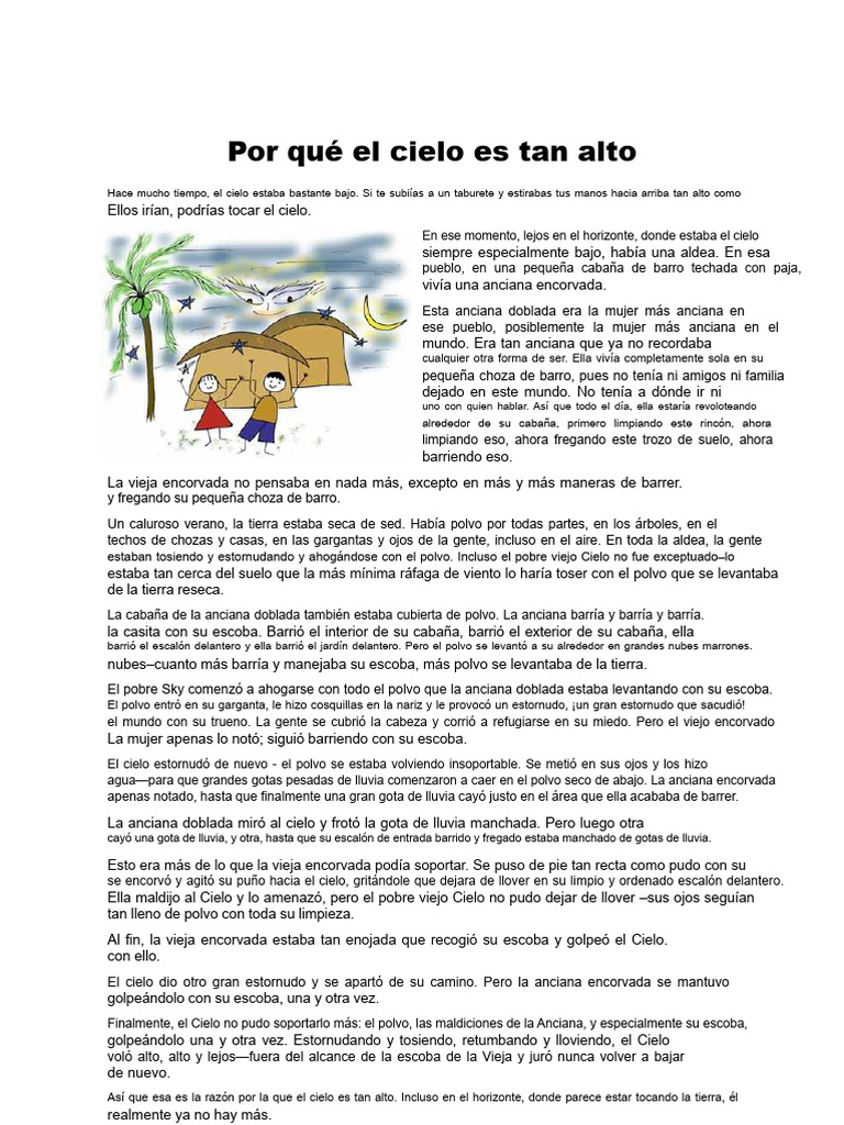Por Qué El Cielo Es Tan Alto | PDF | Cielo | Fruta