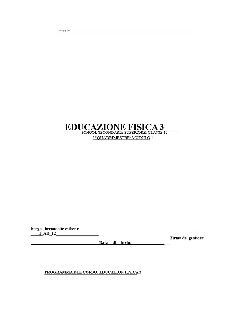 PE 3 Modulo 1-4 | PDF