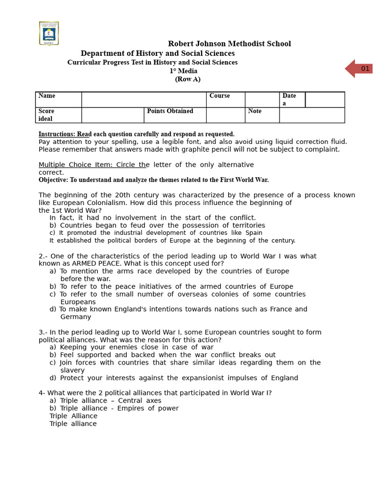 PAC Test (1st GM, Interwar Period, 2nd GM) | PDF | World War II | Nazi ...