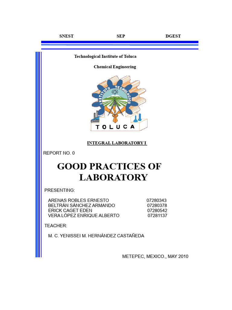 Report 0 Good Laboratory Practices | PDF | Calibration | Accuracy And ...