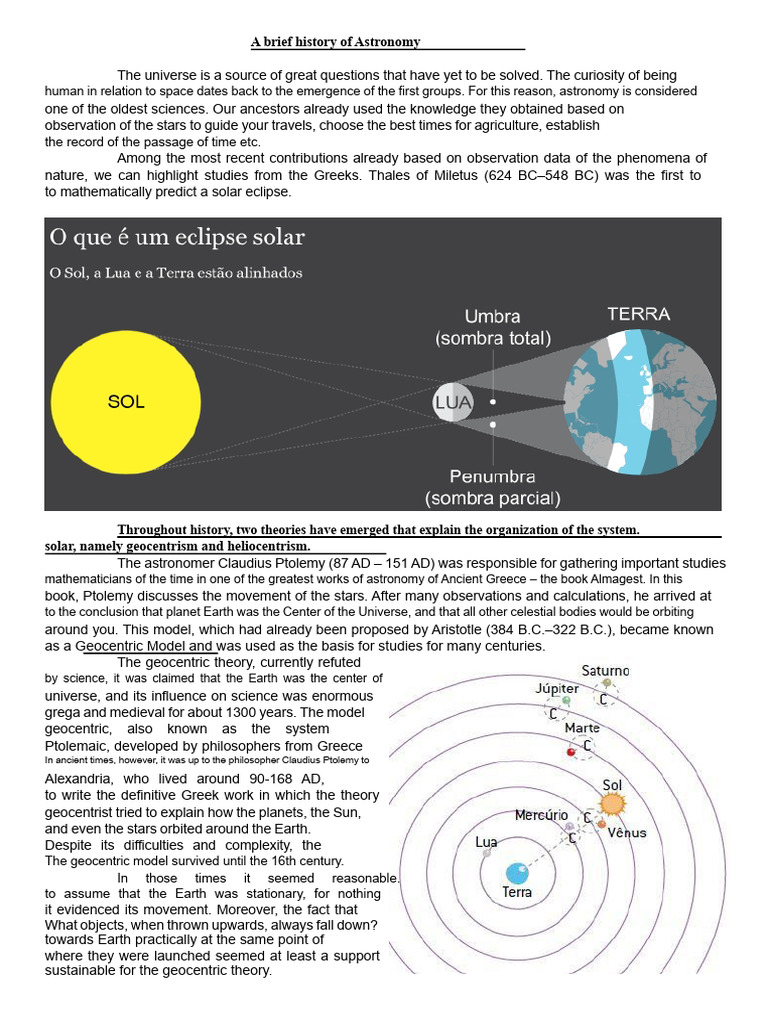 Text - Geocentrism and Heliocentrism and Activities | PDF ...