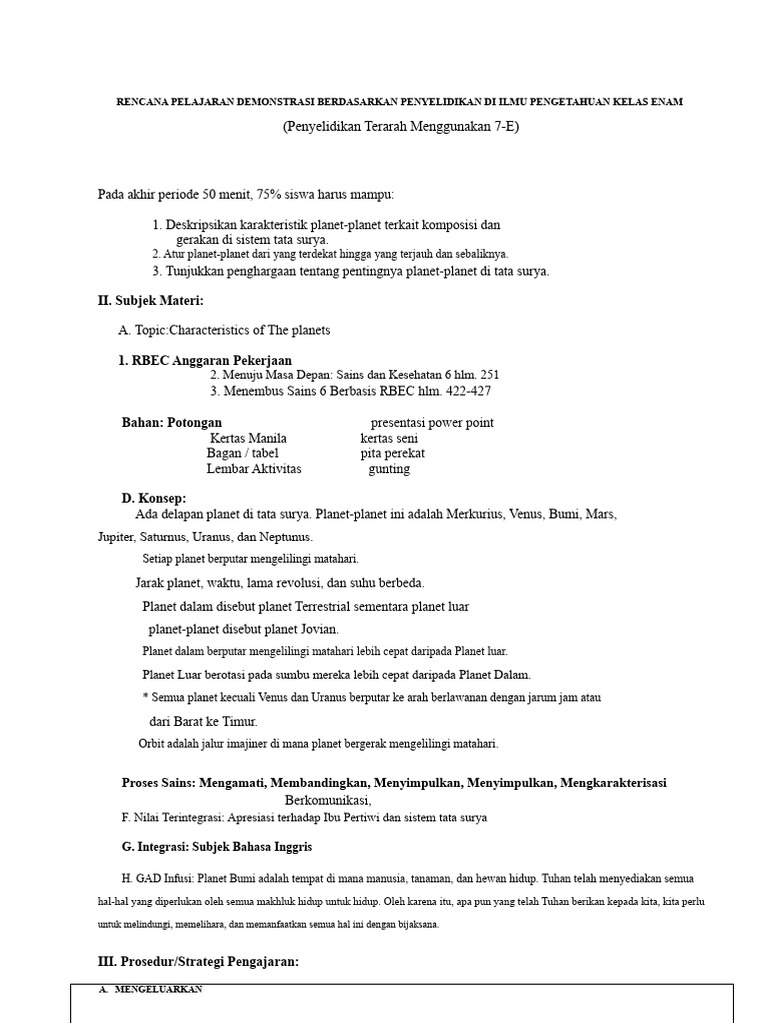 Contoh Pembelajaran | PDF