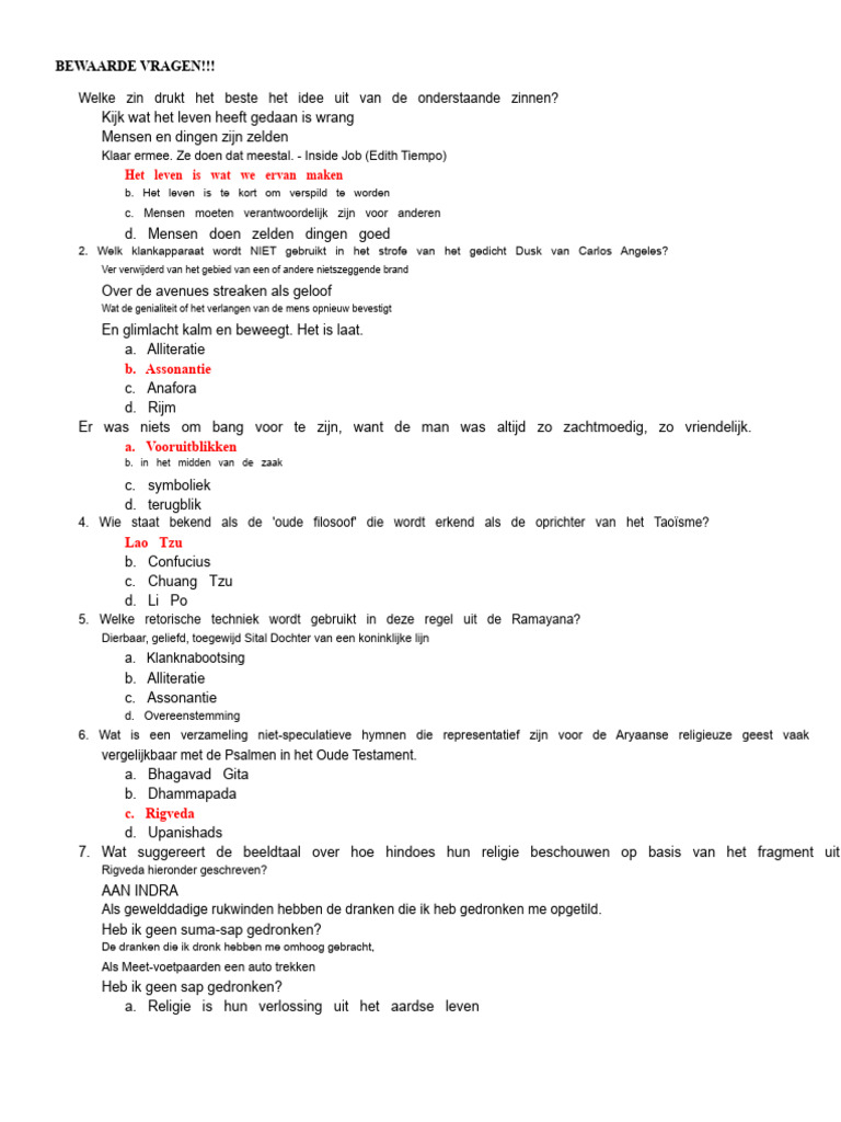 Examen Vraagen | PDF