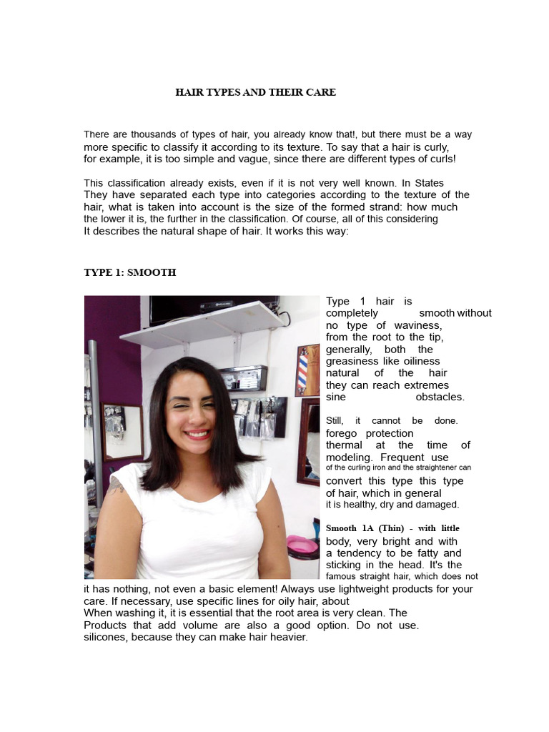 Hair Types and Care Guide | PDF | Hair Loss | Integumentary System
