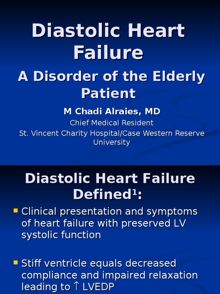 Diastolic Dysfunction Heart Failure | PDF | Diastole | Heart Failure