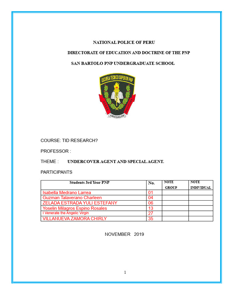 Undercover Agent Work | PDF | Crimes | Crime & Violence
