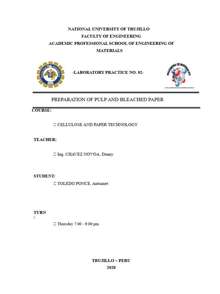 Paper Bleaching | PDF | Paper | Pulp (Paper)