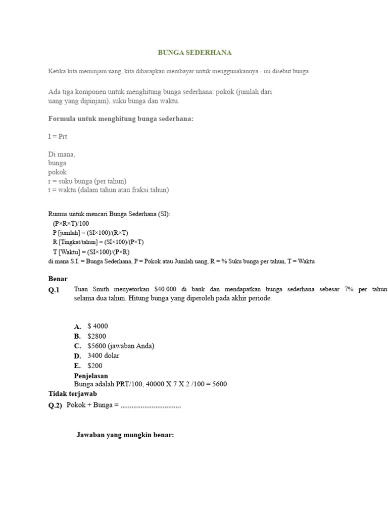 Bunga Sederhana | PDF