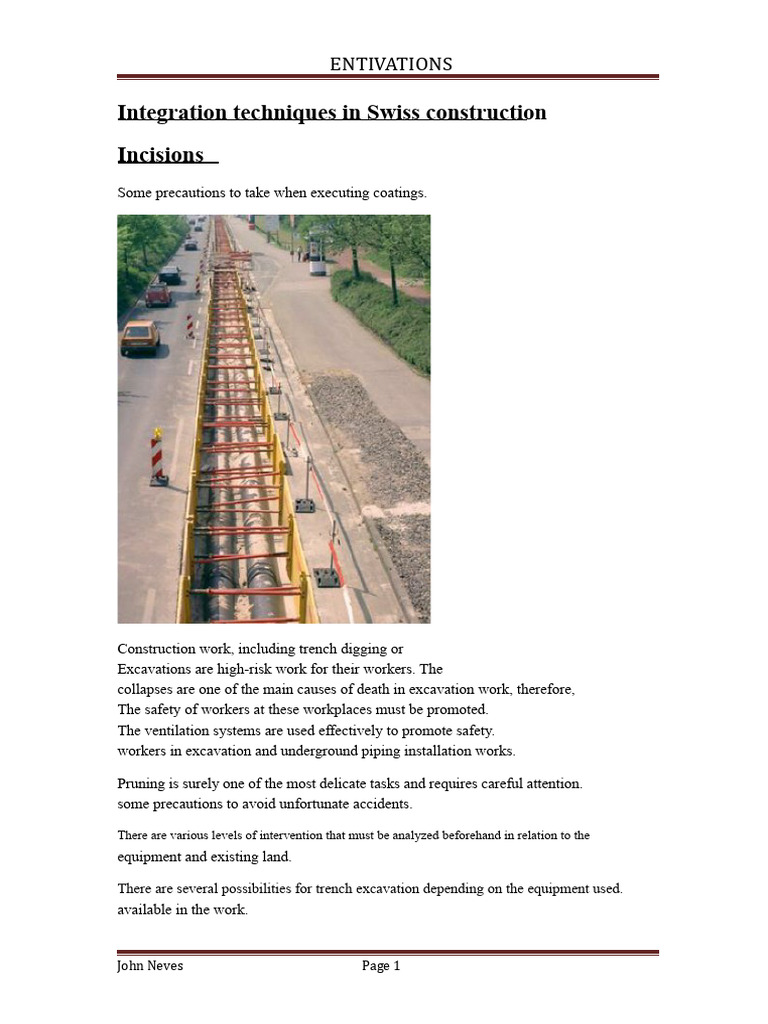 Trench Excavations | PDF | Trench | Beam (Structure)