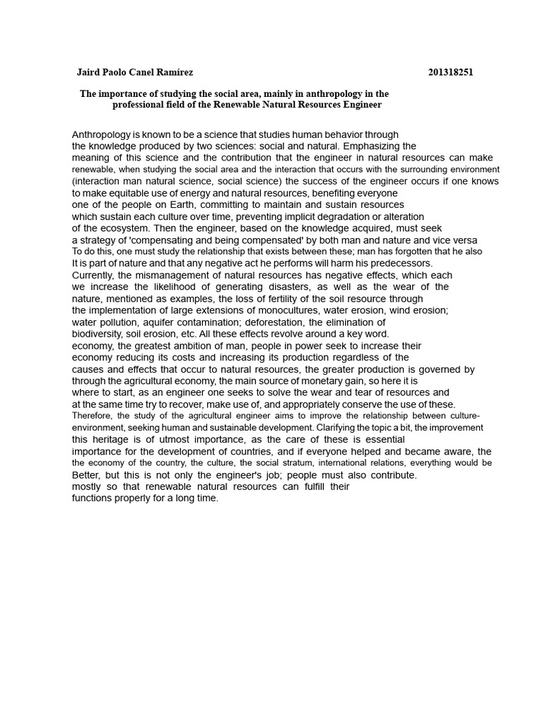 Essay 500 Words | PDF | Nature | Deforestation