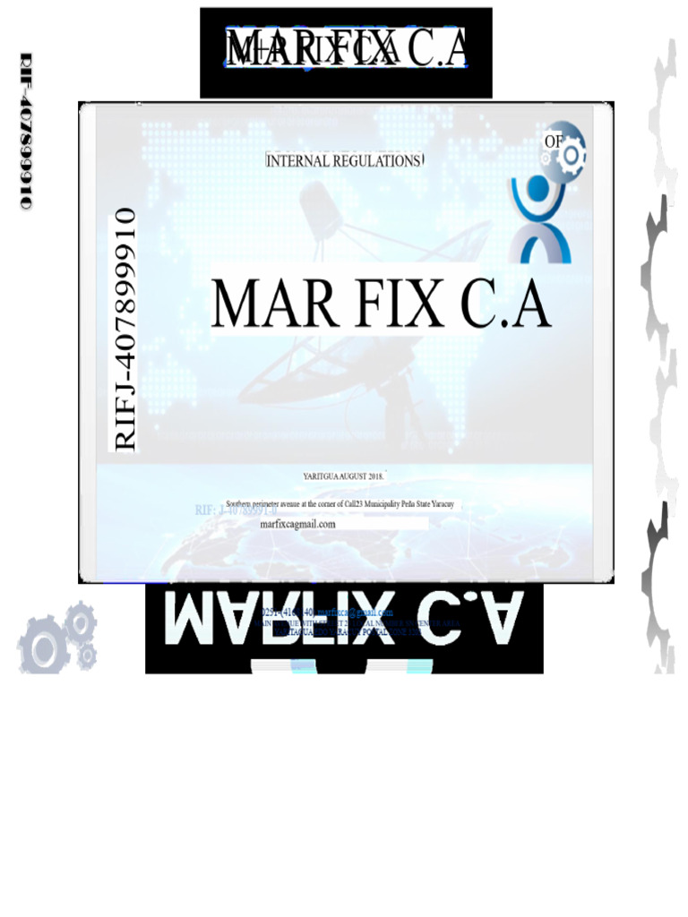 Internal Regulations Mar Fix CA | PDF | Human Resources | Warehouse