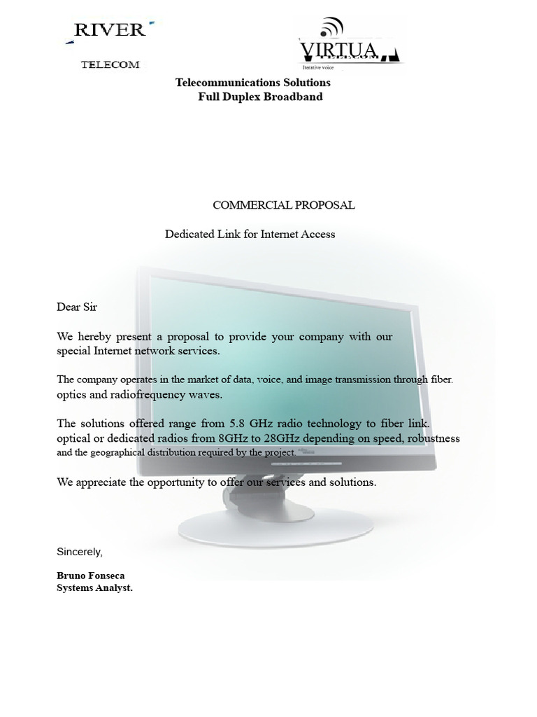 Link Proposal 12Mbps | PDF | Internet Access | Computer Network