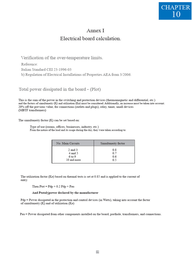 Electrical Panel Power Calculation Guide | PDF | Electrical Wiring ...