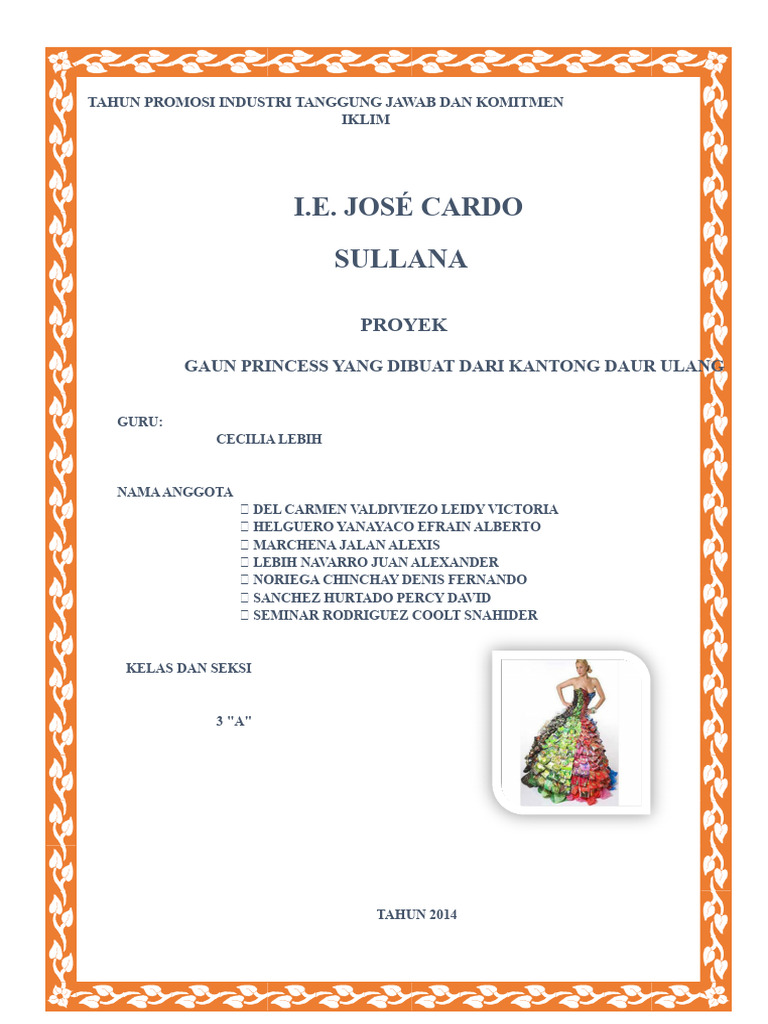 Proyek Gaun Daur Ulang | PDF
