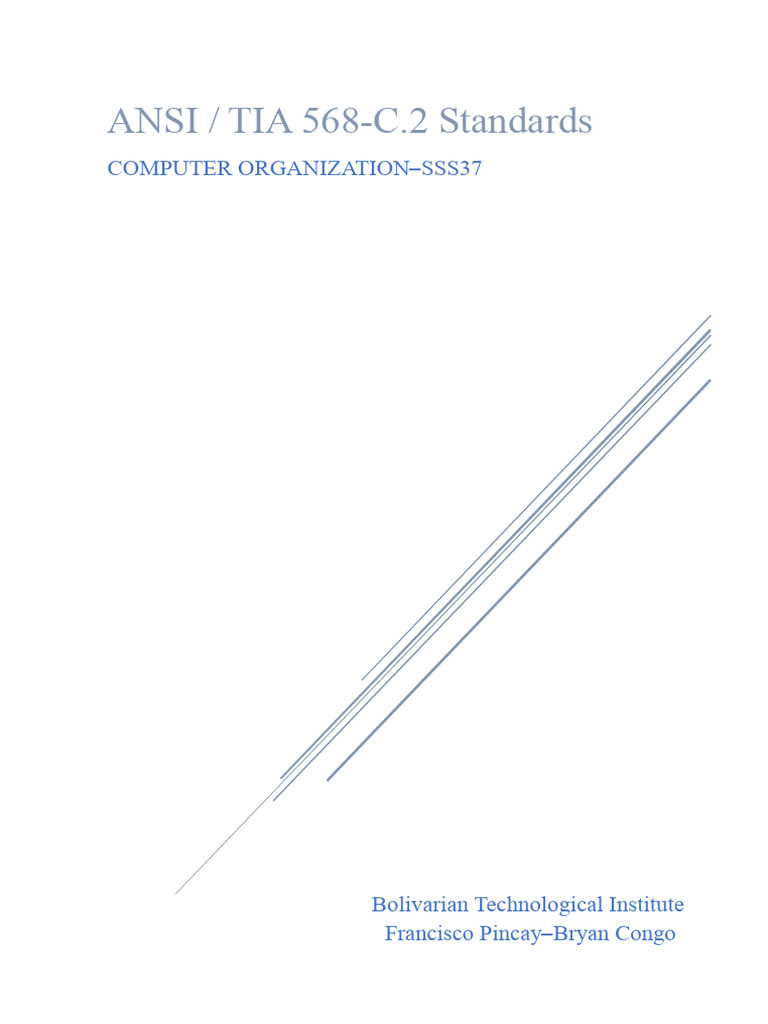 ANSI/TIA 568-C.2 Wiring Standards | PDF | Transmission Line ...