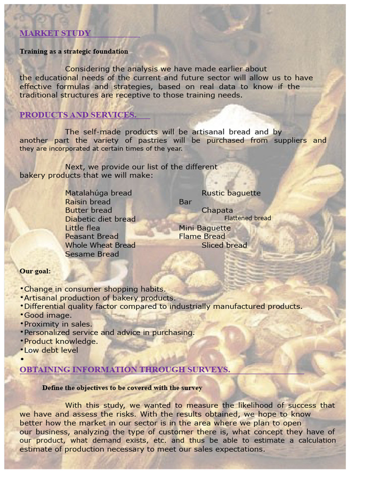 Bakery Market Study and Consumer Insights | PDF | Flour | Breads
