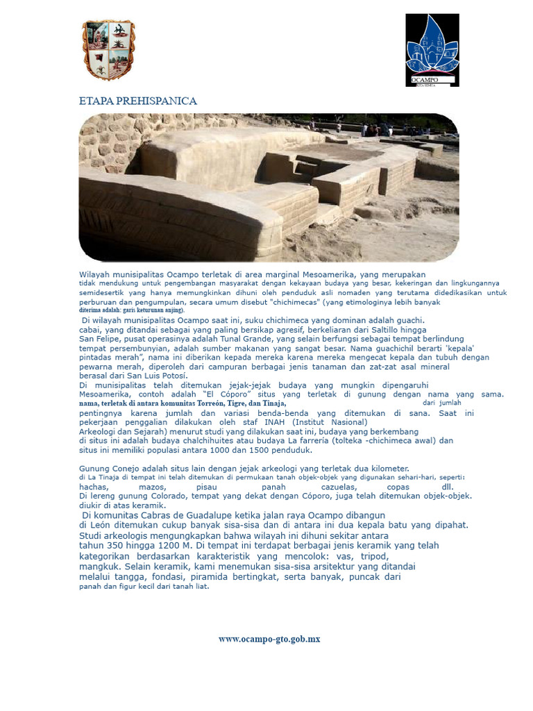 SEJARAH Ocampo, Guanajuato | PDF