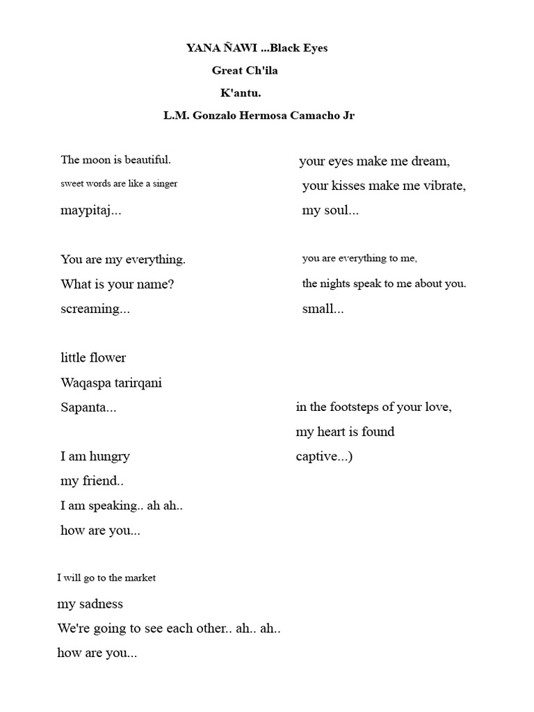 Poetic Expressions of Love and Longing | PDF