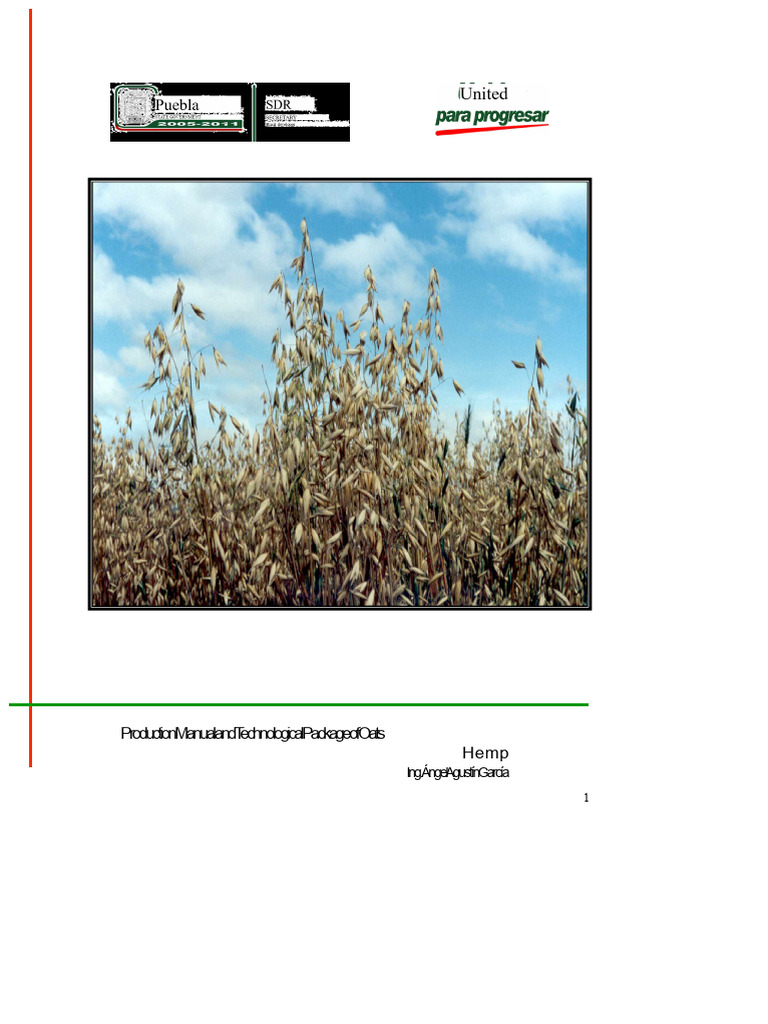Oat Production Manual for Livestock | PDF | Cereals | Oat