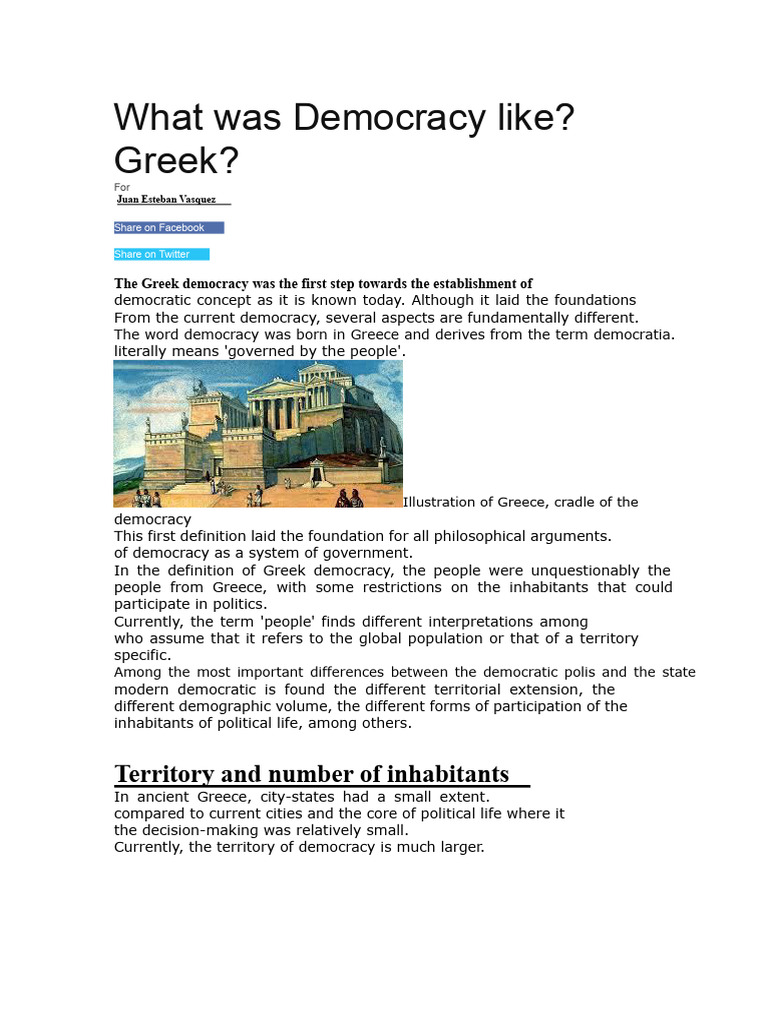 What Was Greek Democracy Like | PDF | Ancient Greece | Democracy