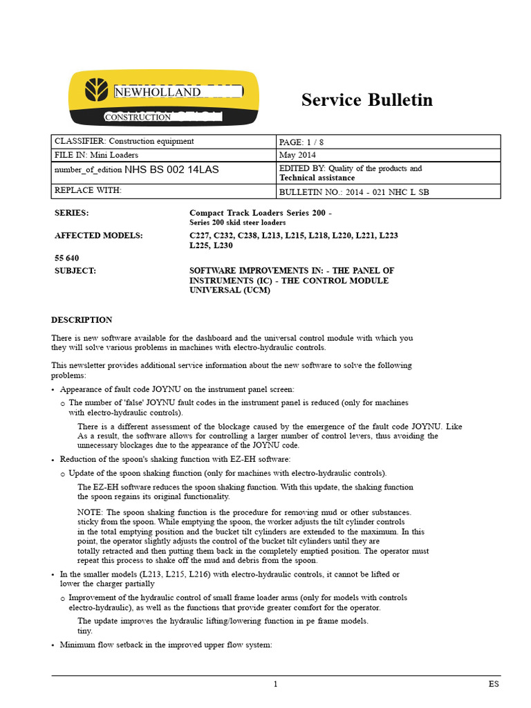 Mini Loader Software Update Bulletin | PDF | Software | Machines