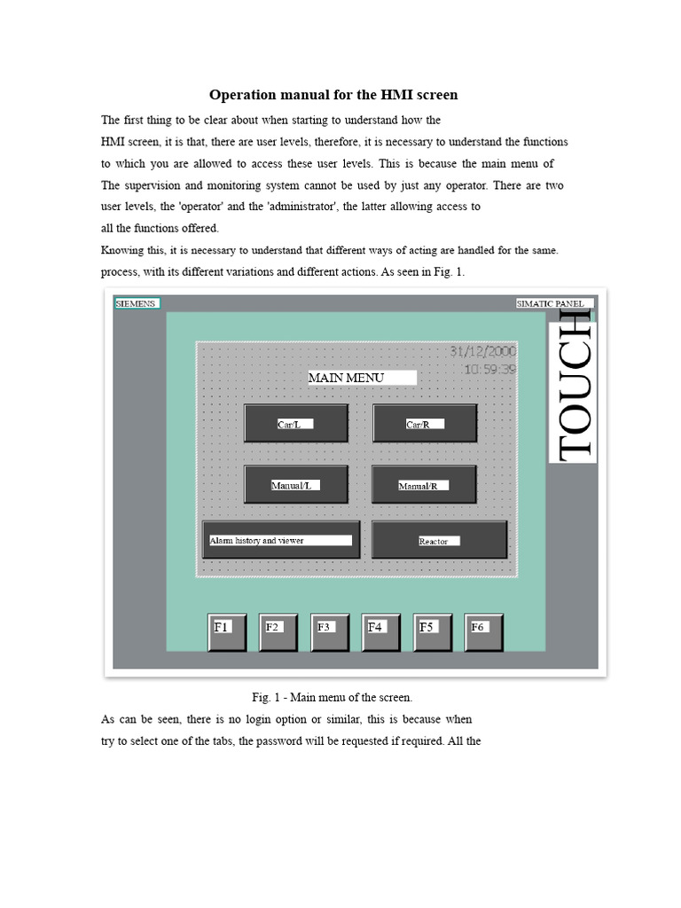 HMI Screen Operation Manual Guide | PDF | User Interface | Password