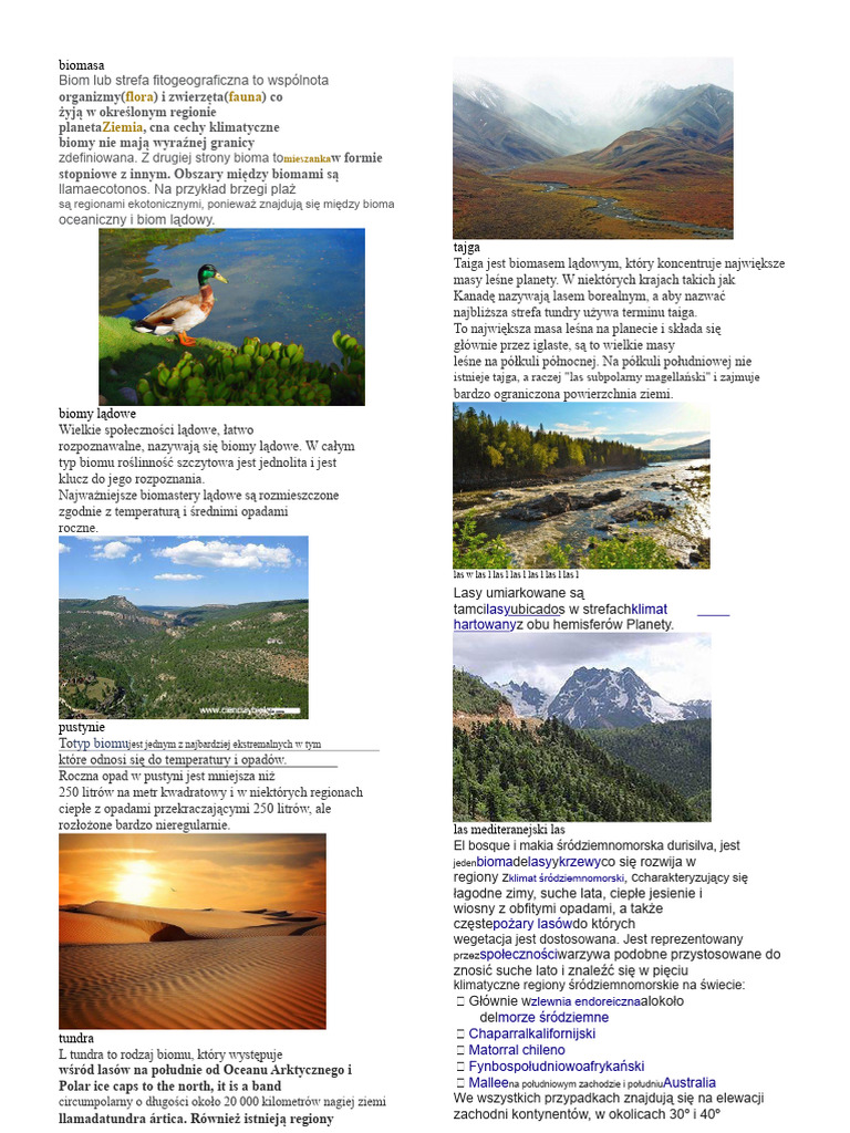 Biomy | PDF