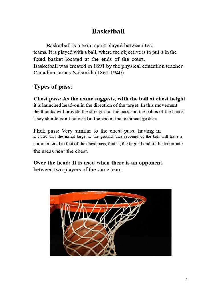 Basketball Basics: Passing and Dribbling | PDF