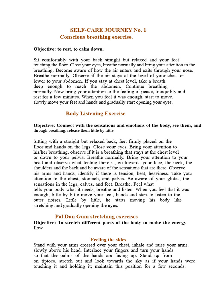 Pal Dan Gum Self-Care Exercises | PDF | Hand