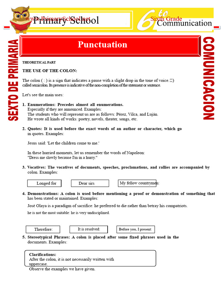 Punctuation Activities For Sixth Grade | PDF | Ellipsis | Punctuation