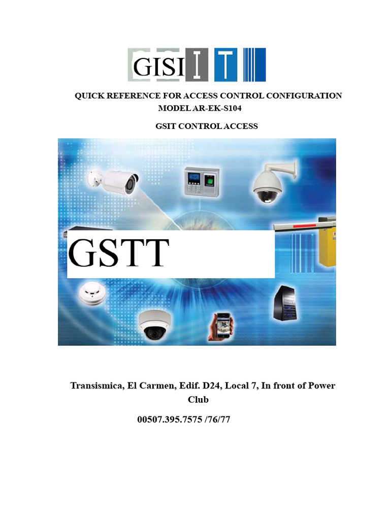 Autonomous Access Control Manual s104 | PDF | Access Control | Computer ...