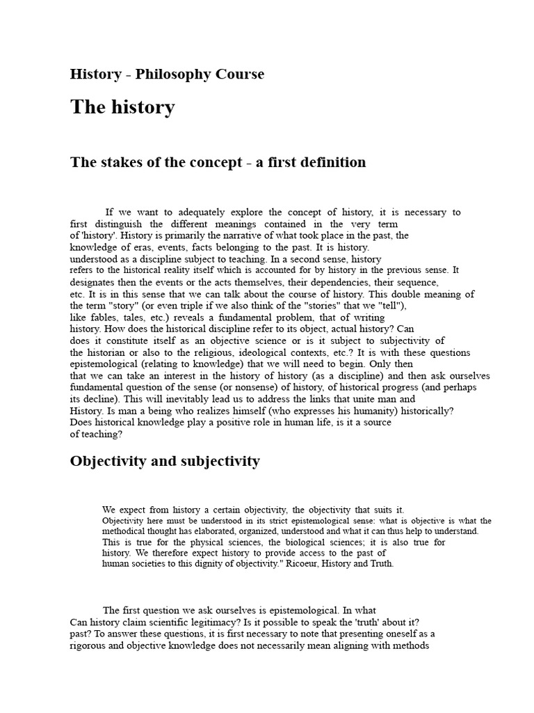 History of Philosophy Course | PDF | Dialectic | Georg Wilhelm ...