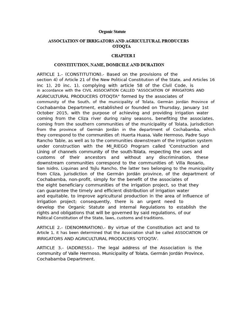Statutes and Regulations TOLATA - UPDATED | PDF | Defamation | Water