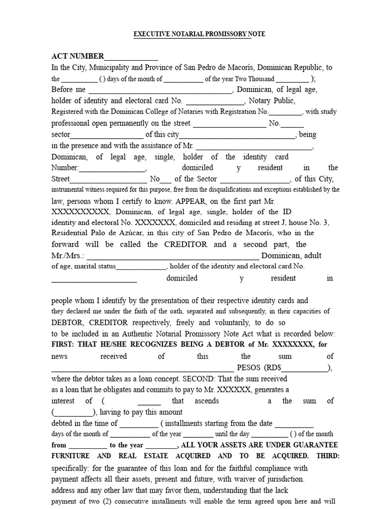 PROMISSORY NOTE-EXECUTIVE-Model | PDF | Promissory Note | Loans