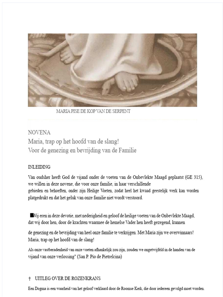 PDF Novena Maria Druk de Kop Van de Slangpdf - Compress | PDF