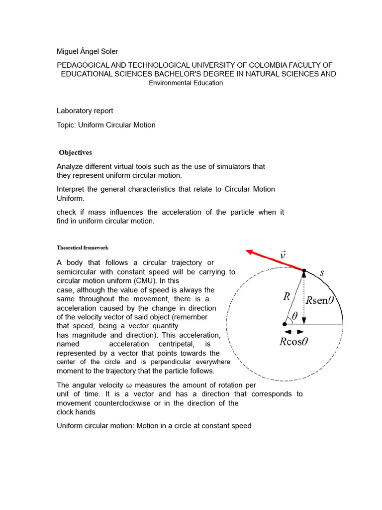 Understanding Uniform Circular Motion | PDF | Acceleration | Rotation ...