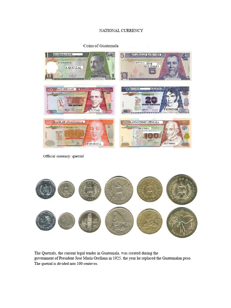 History of Guatemala's Quetzal Currency | PDF | United States Dollar ...