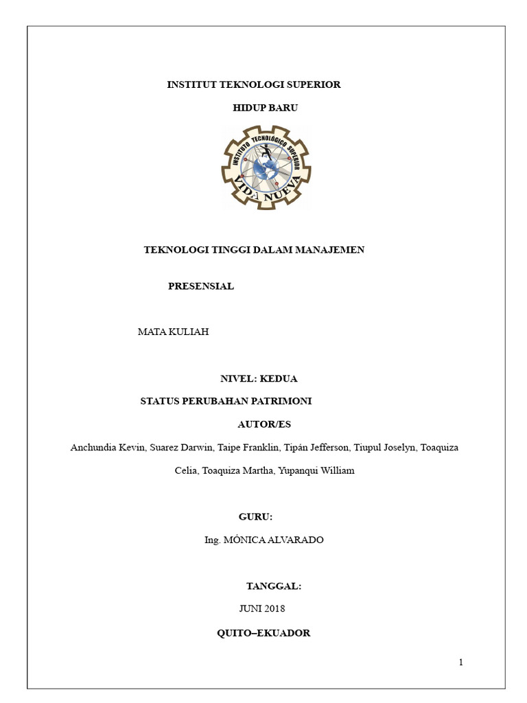 Laporan Perubahan Ekuitas | PDF