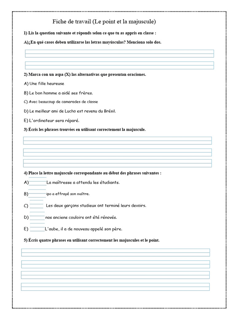 Règles de majuscules et ponctuation | PDF