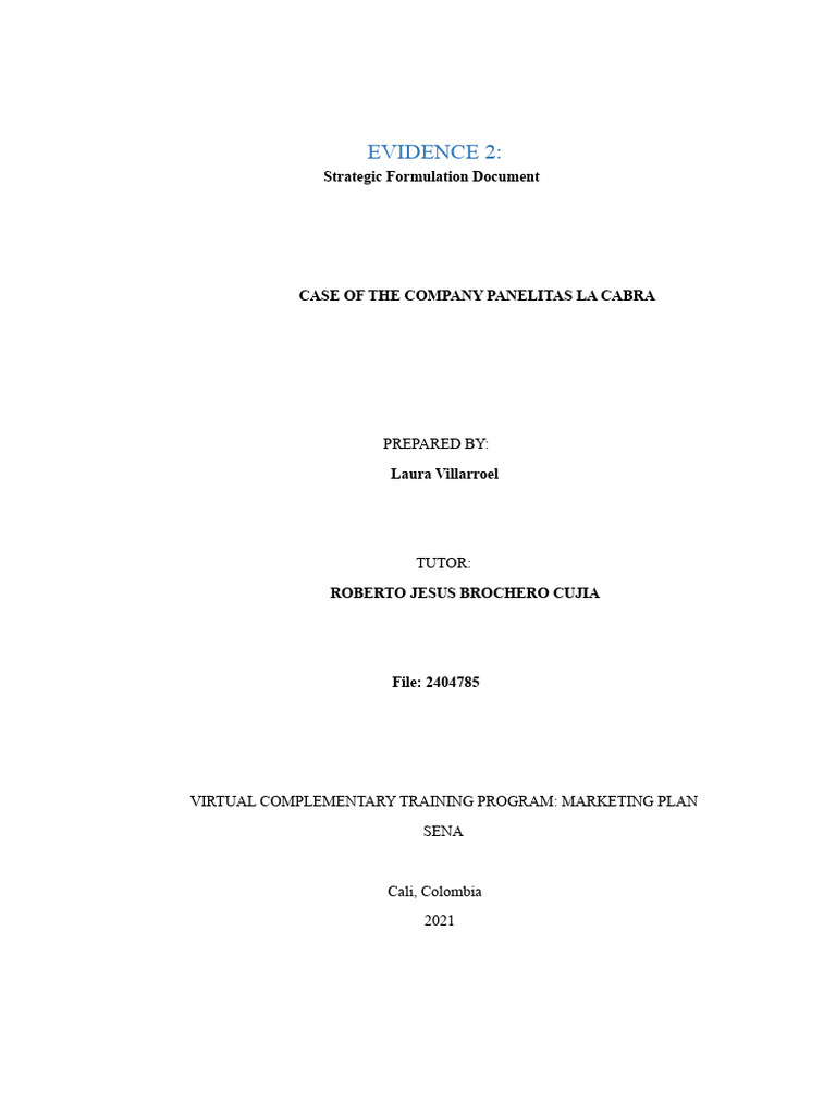 EVIDENCE 2 Marketing Plan | PDF | Marketing | Market Segmentation