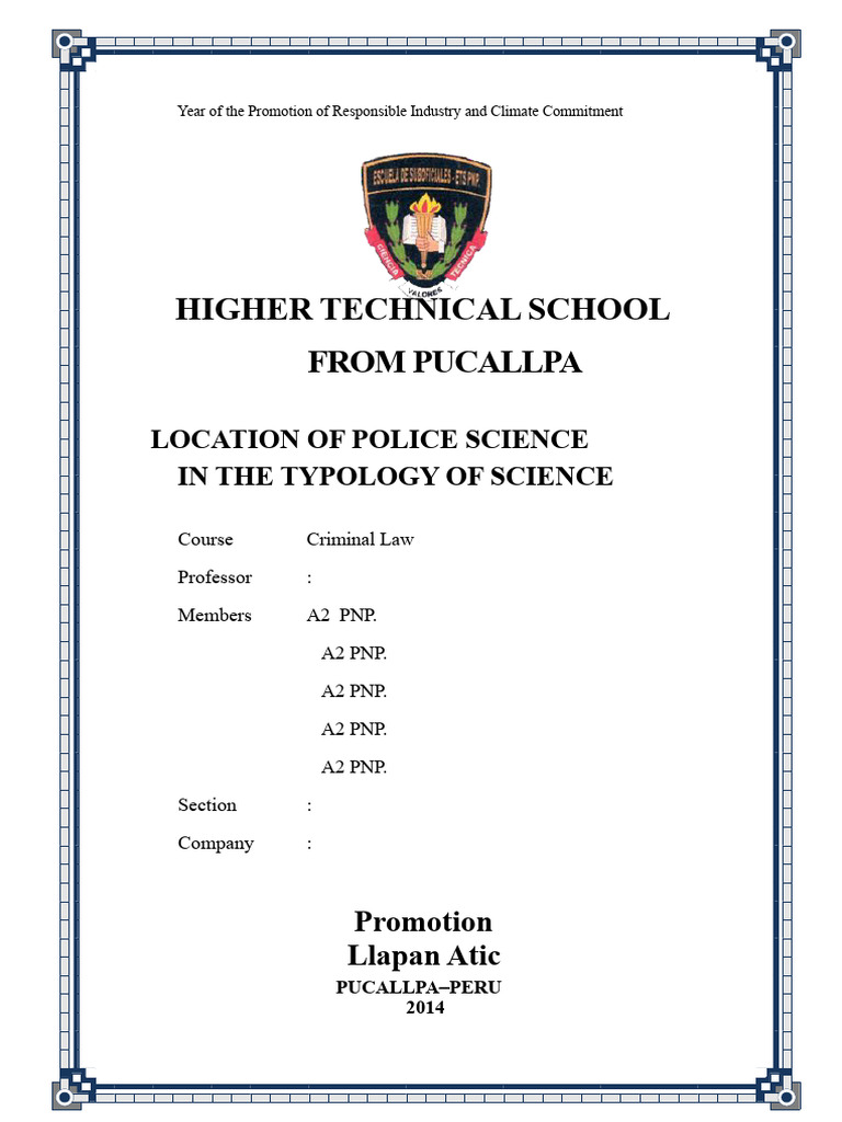 Location of Police Science | PDF | Science | Methodology