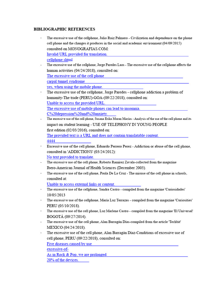 Bibliographic References | PDF