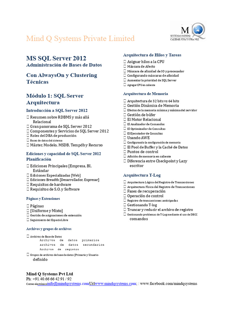 Guía Completa de SQL Server 2012 | PDF | Servidor SQL de Microsoft ...