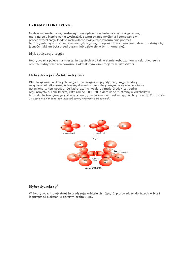 Teoretyczne Ramy Modelu Molekularnego | PDF