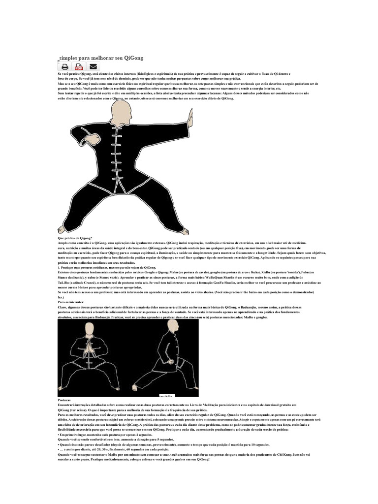 7 Passos para Melhorar seu QiGong | PDF | Qigong | Meditação